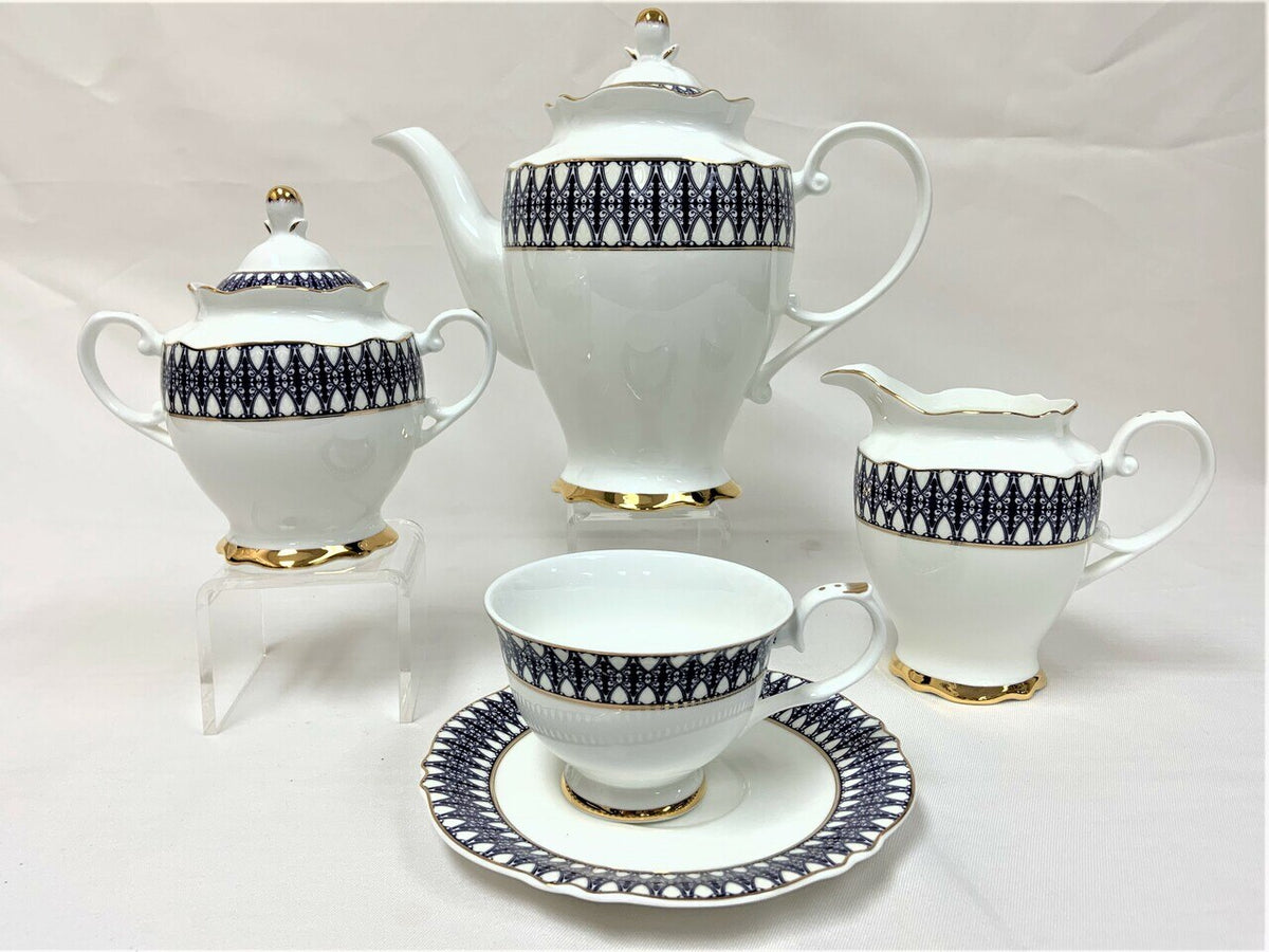 Royal Blue Tea Set | 15 pieces – Urban Pear